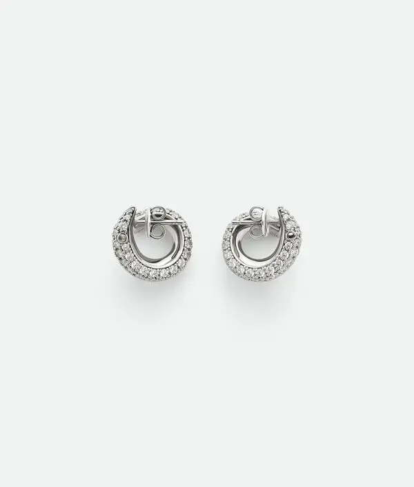 Bottega Veneta Small Sardine Earrings - White