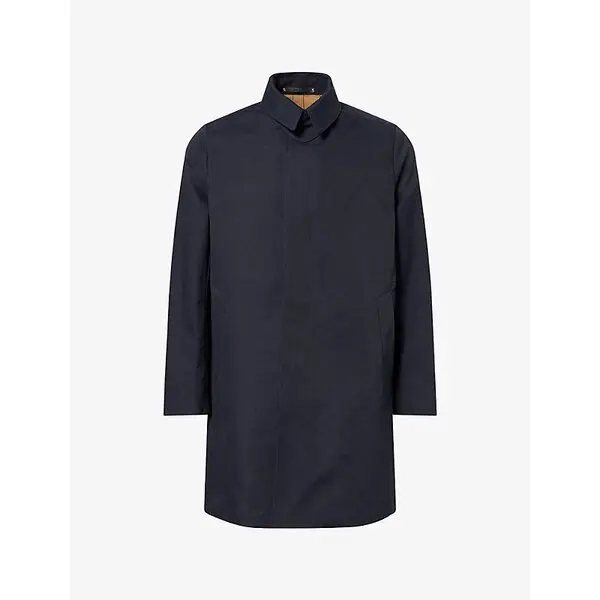 Paul Smith Classic-collar Cotton-blend Mac Jacket
