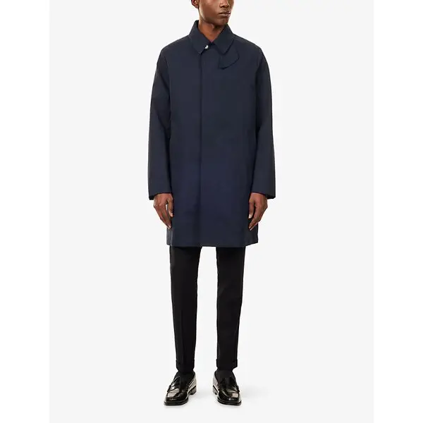 Paul Smith Classic-collar Cotton-blend Mac Jacket