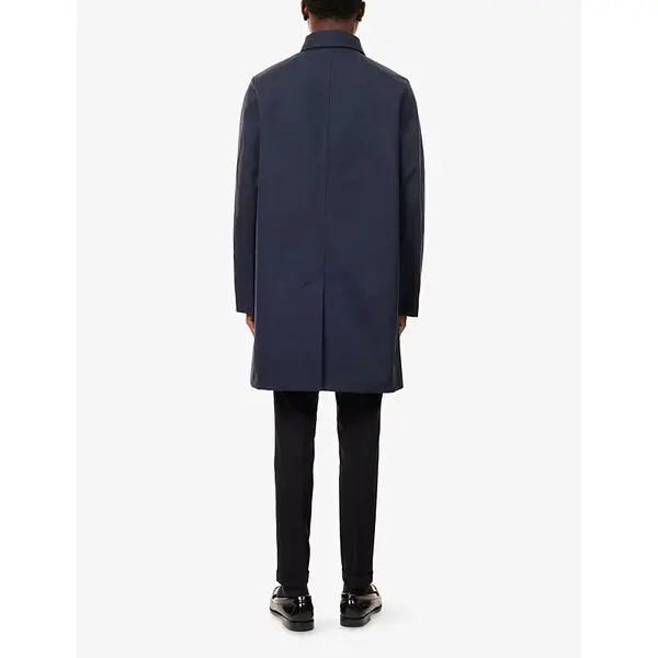 Paul Smith Classic-collar Cotton-blend Mac Jacket