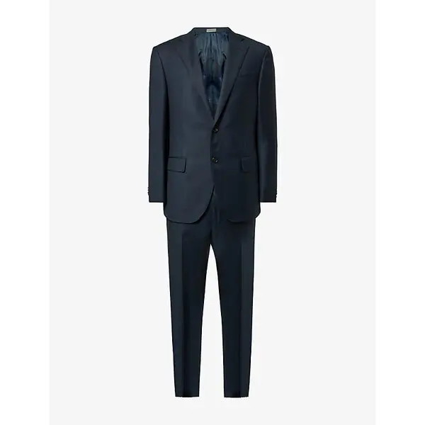 Corneliani Birdsey Single-breasted Wool Suit