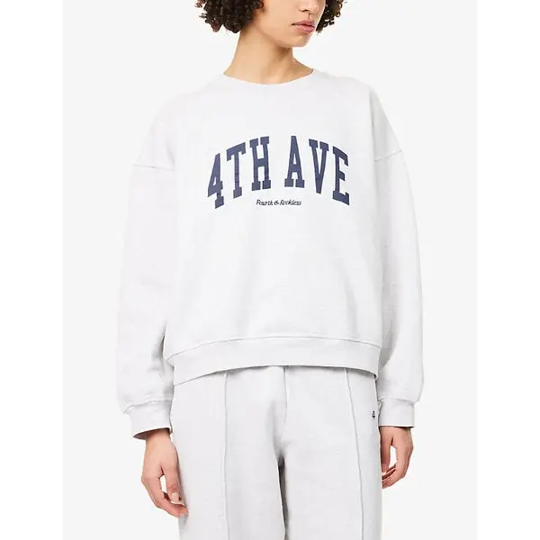 4TH & RECKLESS Avenue Logo-print Cotton Sweatshirt