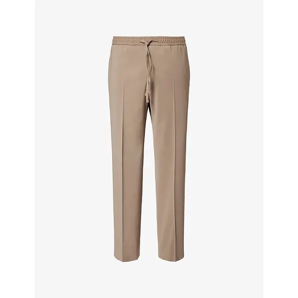 Corneliani Straight-leg Drawstring Wool Trousers