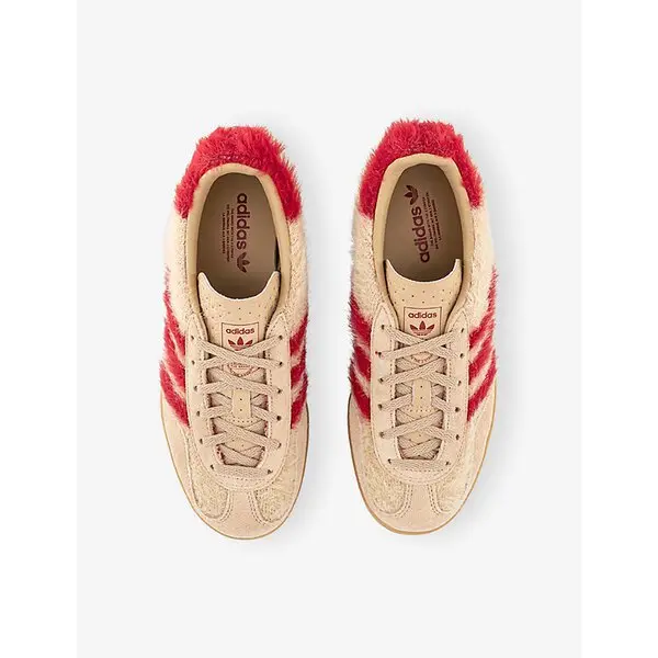 adidas gazelle silver green womens ADIDAS ORIGINALS Gazelle Indoor Fur Tan beige women's sneakers – Pavidas main image 1