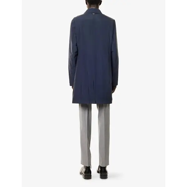 Corneliani Water Resistant Woven Trench Jacket
