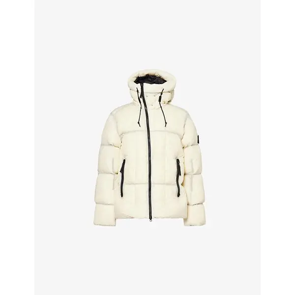 Stone Island Seam Faded Hooded Shell-down Jacket