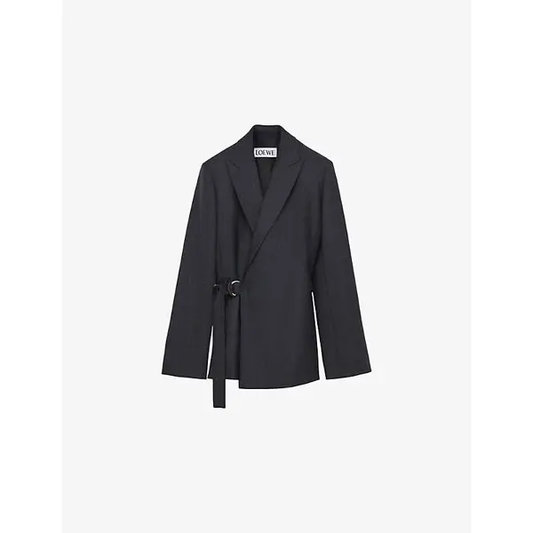 Loewe Peak-lapel Draped Jacket