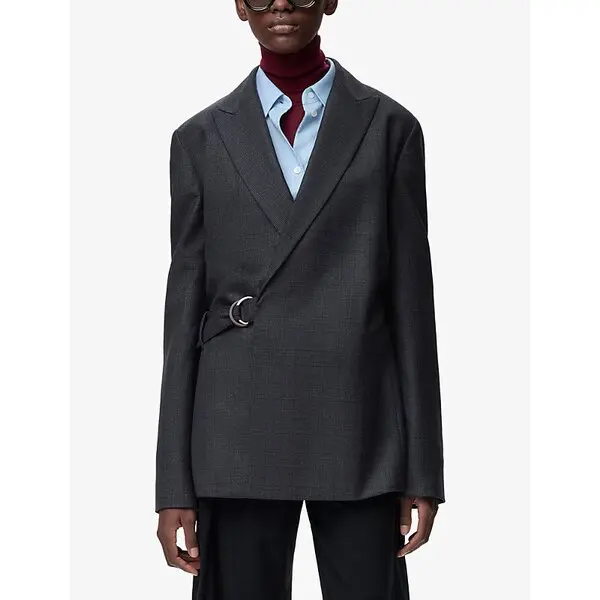 Loewe Peak-lapel Draped Jacket