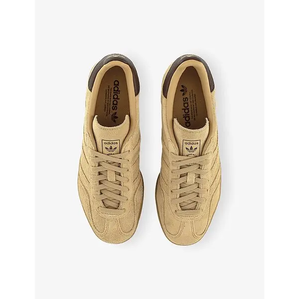 Adidas Gazelle Indoor Suede Trainers - Golden Beige Golden