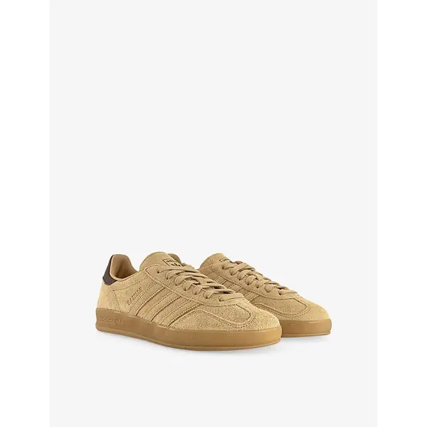 Adidas Gazelle Indoor Suede Trainers - Golden Beige Golden
