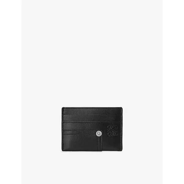 Loewe Panta Leather Card Holder - Black