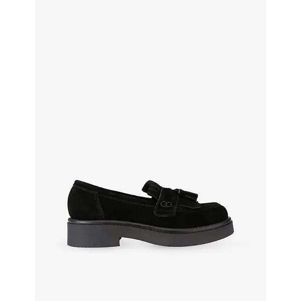 Kurt Geiger Mylo Suede Loafers - Black