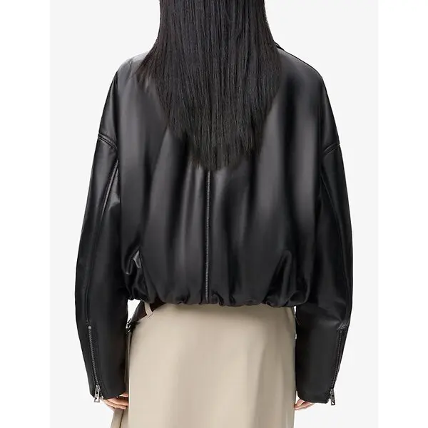 Loewe Notched-collar Zipped Leather Biker Jacket