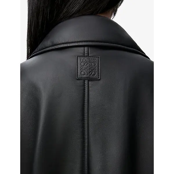 Loewe Notched-collar Zipped Leather Biker Jacket