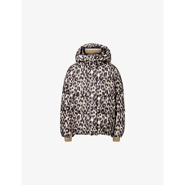 Fusalp Leopard Print Puffer Jacket
