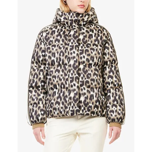 Fusalp Leopard Print Puffer Jacket