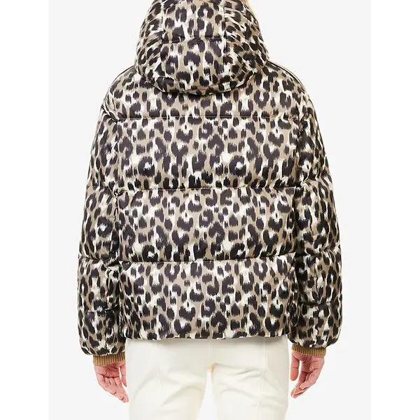 Fusalp Leopard Print Puffer Jacket