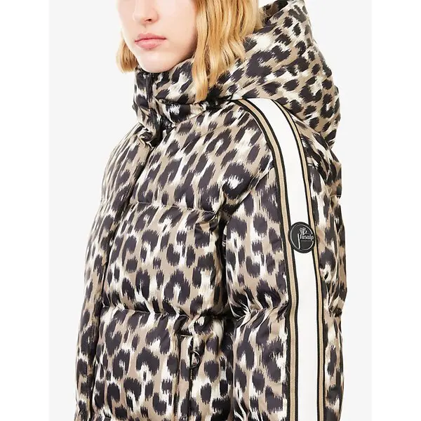 Fusalp Leopard Print Puffer Jacket