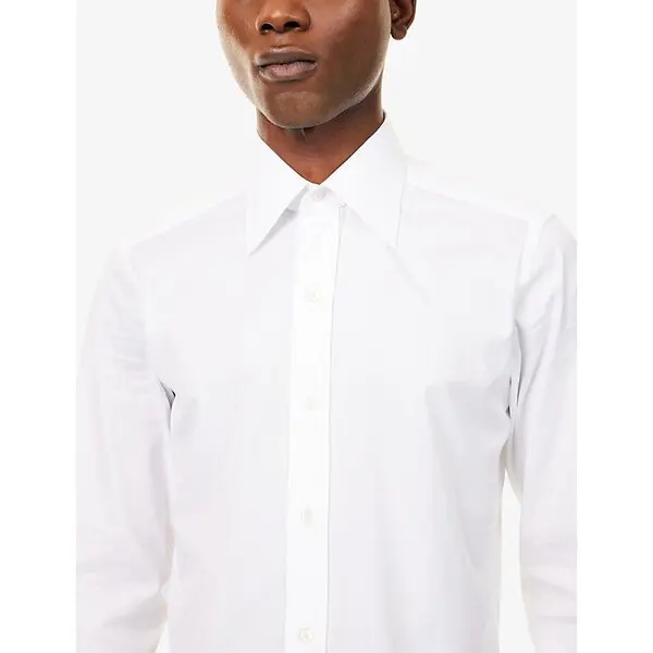 TOM FORD Slim-fit Long-sleeves Cotton-poplin Shirt