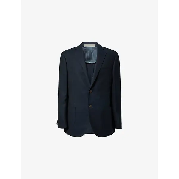 Corneliani Notched-lapel Single-breasted Wool Blazer