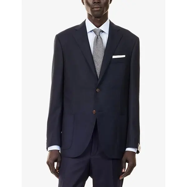 Corneliani Notched-lapel Single-breasted Wool Blazer