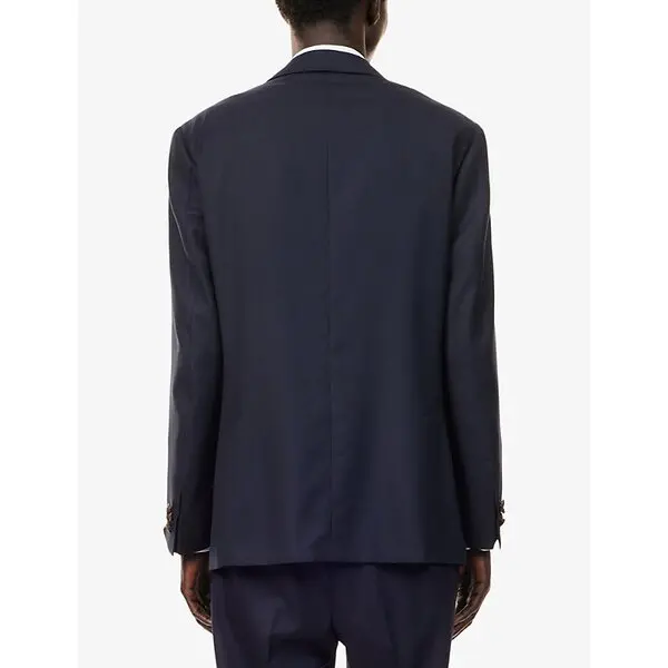 Corneliani Notched-lapel Single-breasted Wool Blazer