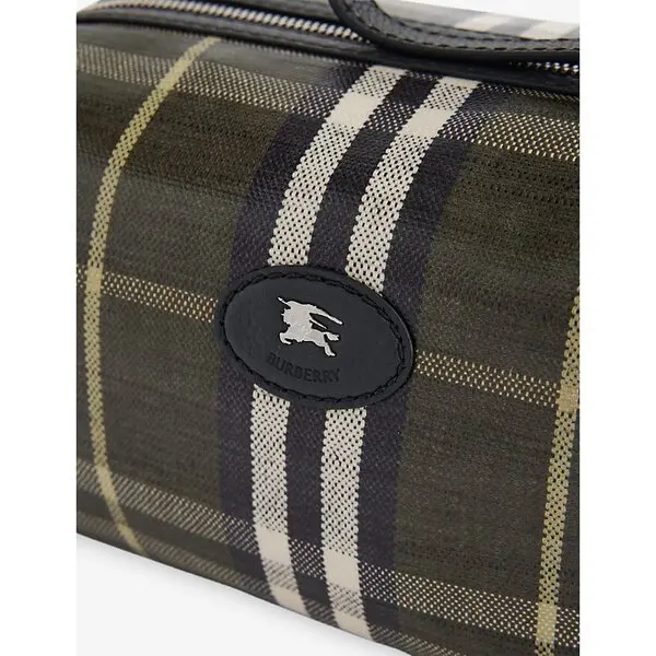 Burberry Highlands Canvas Travel Pouch