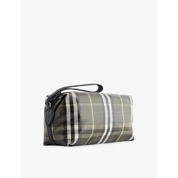 Burberry Highlands Canvas Travel Pouch