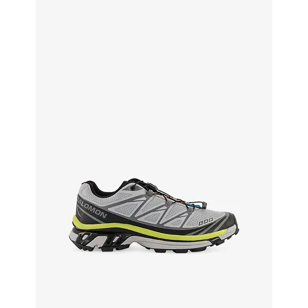 SALOMON Xt-6 Woven Trainers - Alloy Black Dark Citron