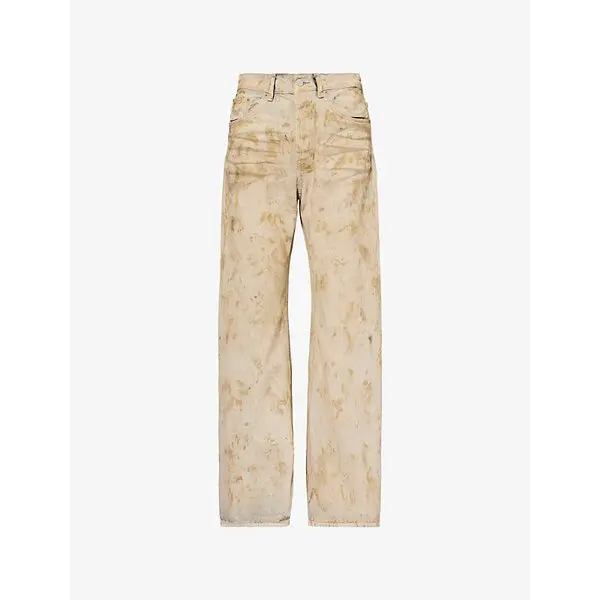 Acne Studios Stain-pattern Denim Jeans