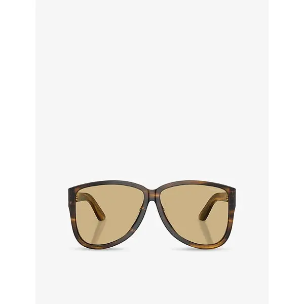 Miu Miu Pilot-frame Acetate Sunglasses - Green