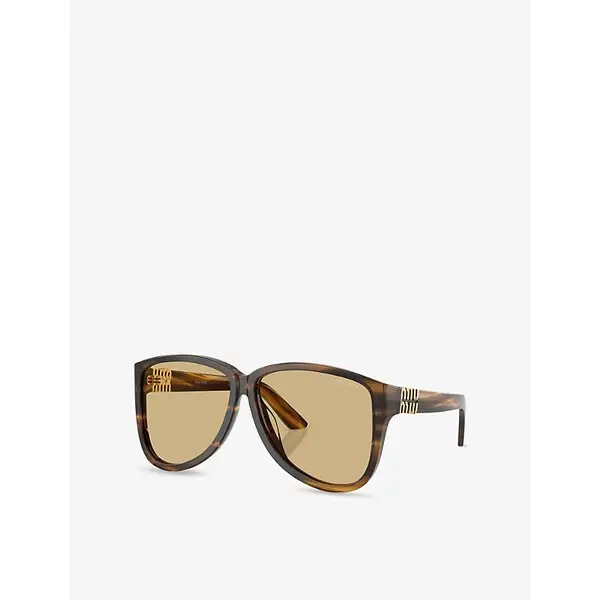 Miu Miu Pilot-frame Acetate Sunglasses