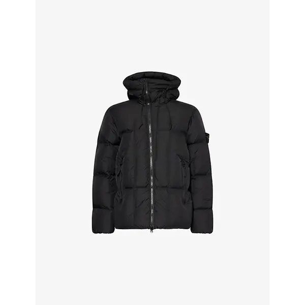Stone Island Seam Faded Hooded Shell-down Jacket