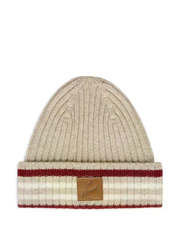 CAFÉ KITSUNÉ Logo-patch Beanie