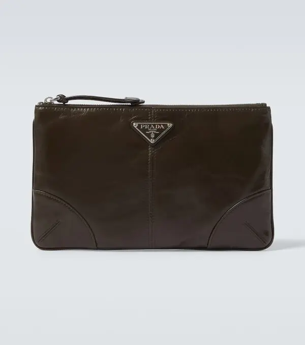 Prada Leather Pouch - Black