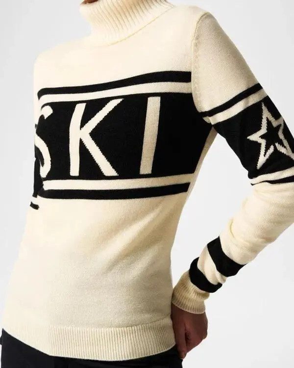Perfect Moment Schild Intarsia Knit Sweater - Snowwhit B
