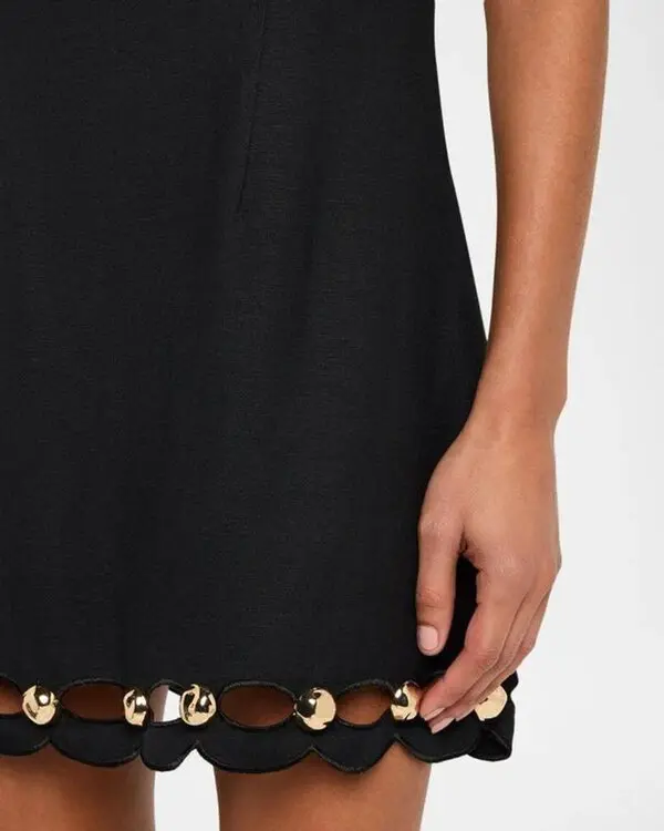 Simkhai Lindley Linen-blend Mini Dress