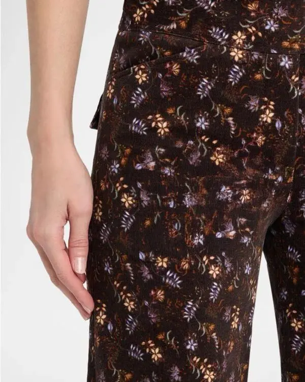 Dorothee Schumacher Floral Printed Stretch Cotton Pants - Very Dark