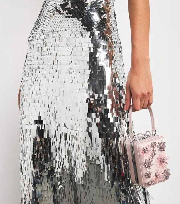 SELF-PORTRAIT Sequin-embellished Midi Dress