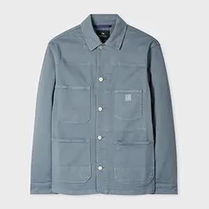 Paul Smith Gart-dyed Denim Work Jacket - Blue