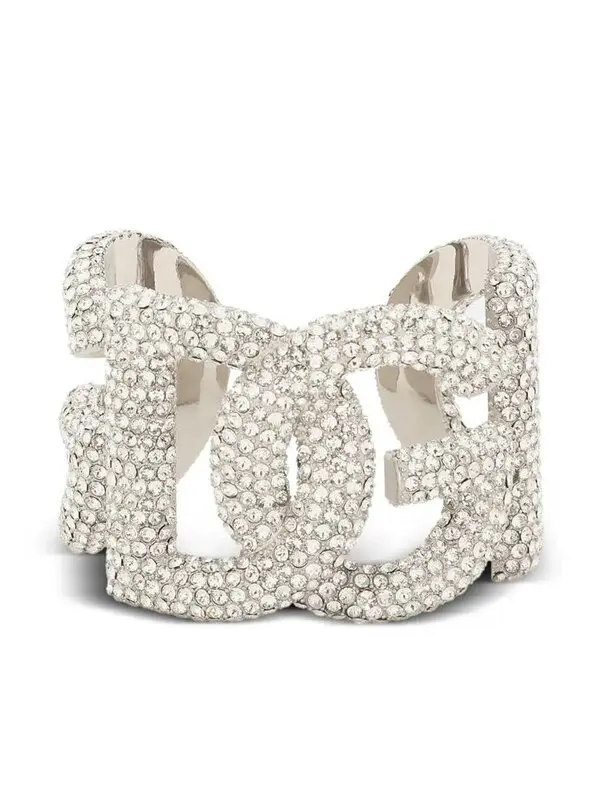 Dolce & Gabbana Crystal Embellished Bracelet - Grey