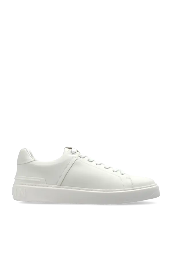 Balmain B-court Leather Sneakers - White
