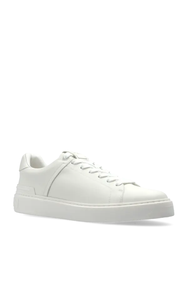 Balmain B-court Leather Sneakers - White
