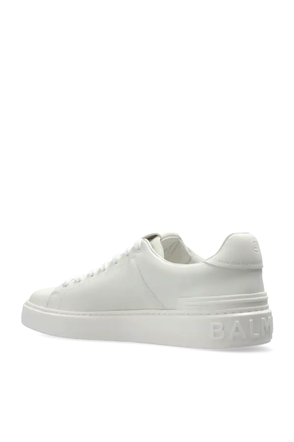Balmain B-court Leather Sneakers - White