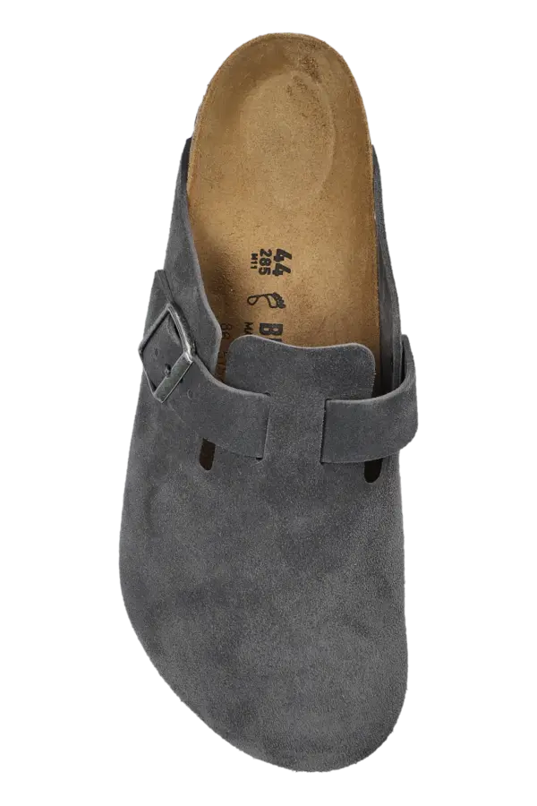 BIRKENSTOCK Suede Mules - Grey