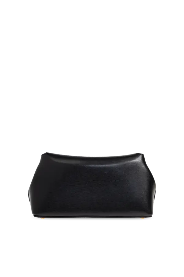 TOTEME T-lock Mini Leather Clutch - Black