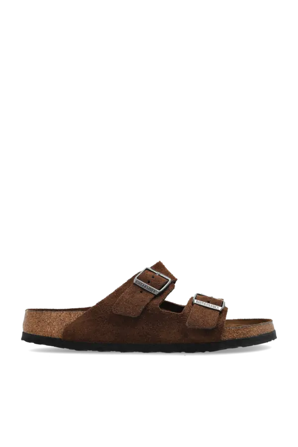 BIRKENSTOCK Arizona Bs Suede Slides - Brown