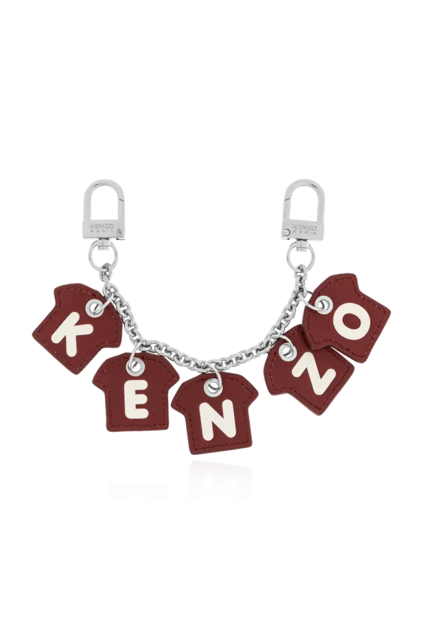 Kenzo Keychain With Charms - Brown
