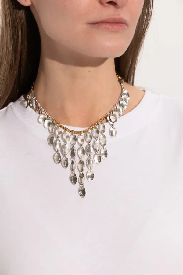 Isabel Marant Étoile Brass Collar Necklace - Silver