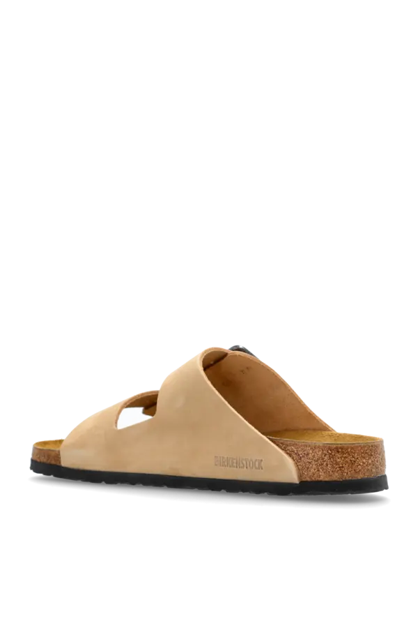 BIRKENSTOCK Arizona Wire Buckle Slides - Beige